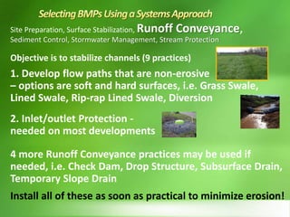 Developing a construction stormwater bmp plan using a systems approach ...