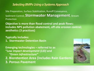 Developing a construction stormwater bmp plan using a systems approach ...