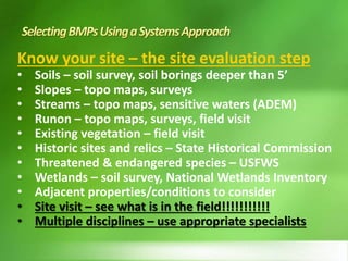 Developing a construction stormwater bmp plan using a systems approach ...
