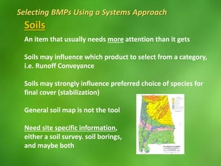 Developing a construction stormwater bmp plan using a systems approach | PPT