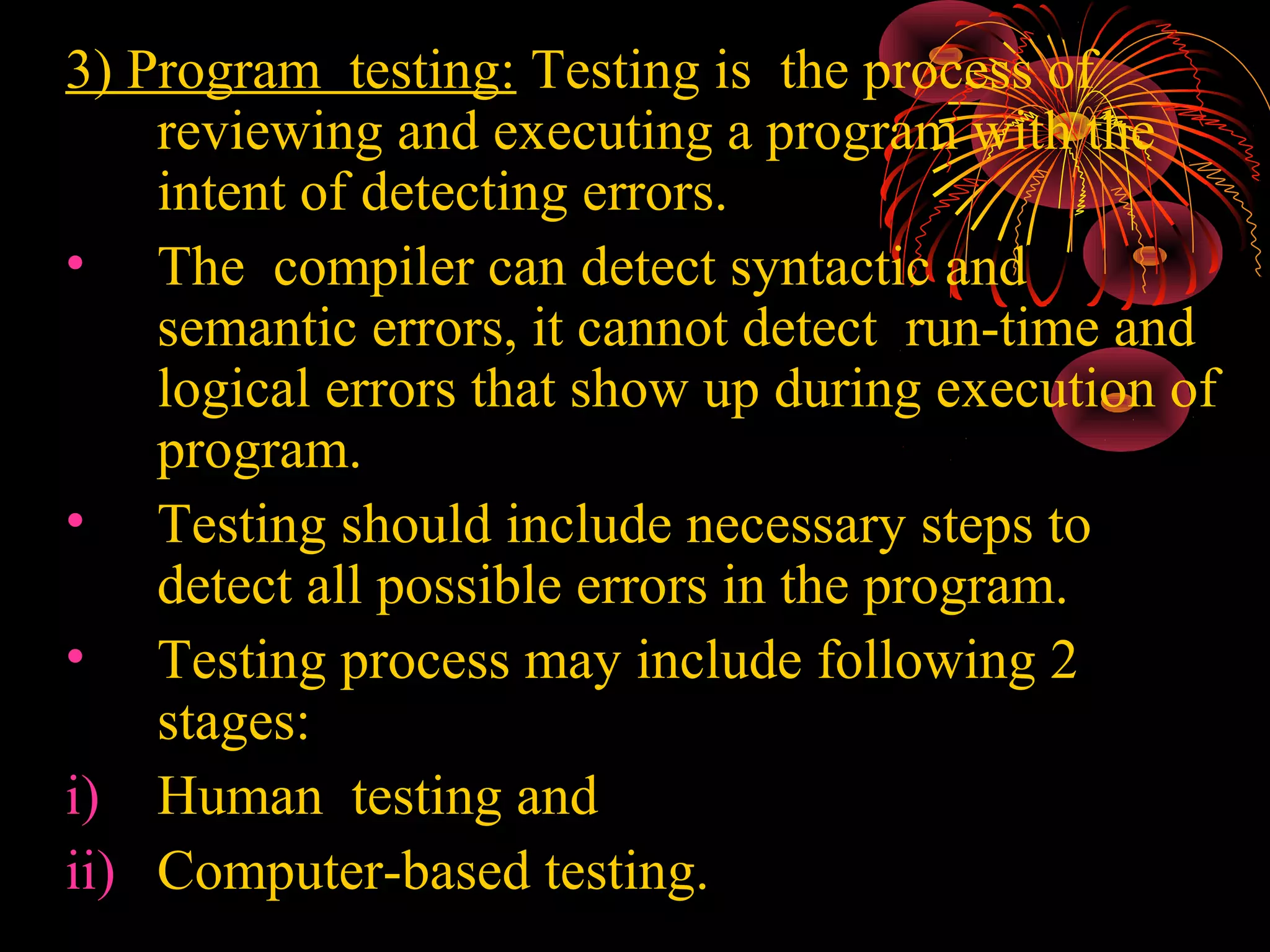 Steps for Developing a 'C' program | PPT
