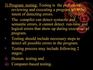 Steps for Developing a 'C' program | PPT