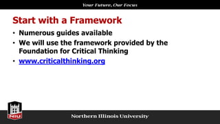 Developing a critical thinking framework | PPTX