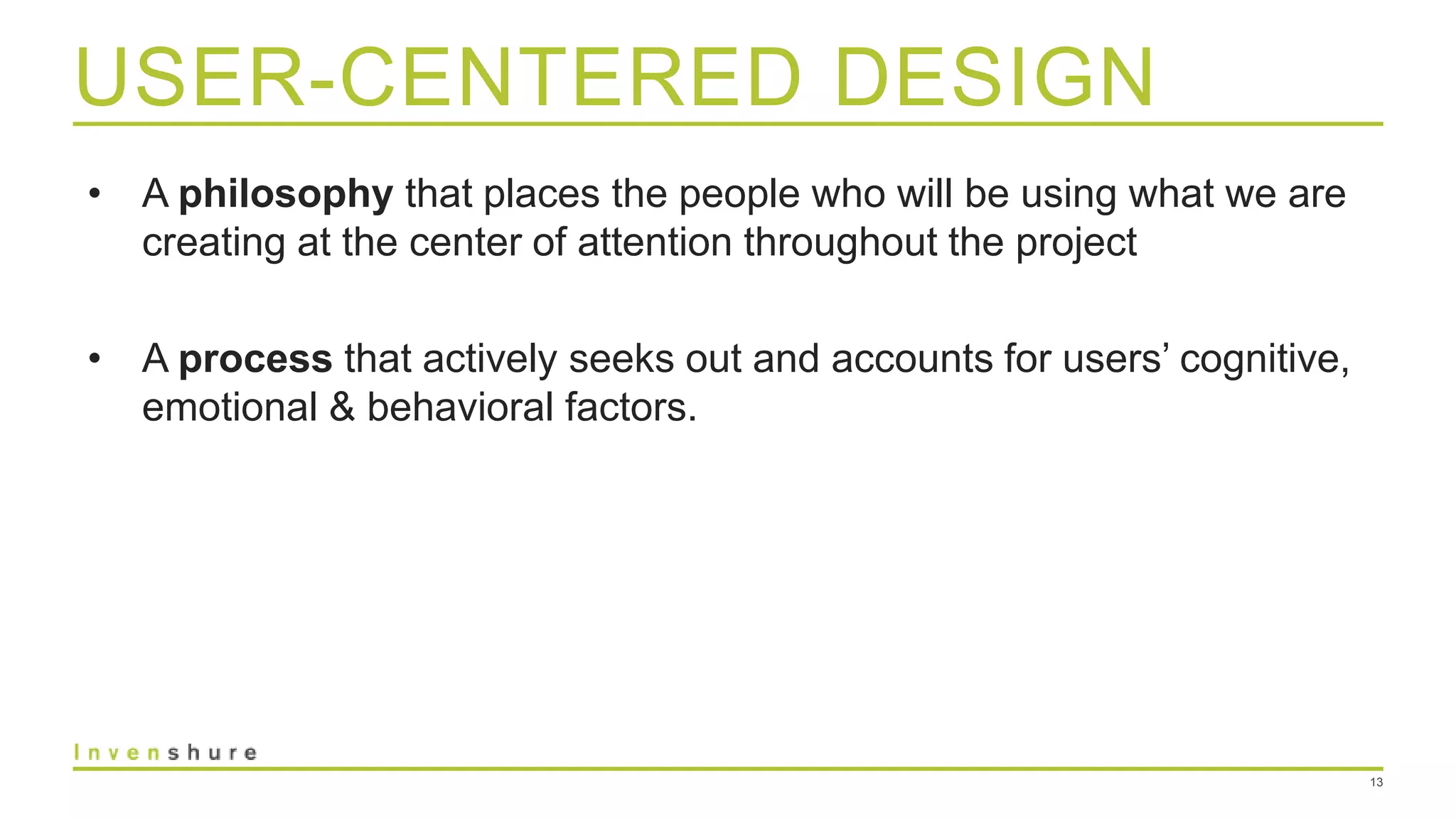 Developing a Culture of UCD | PPTX