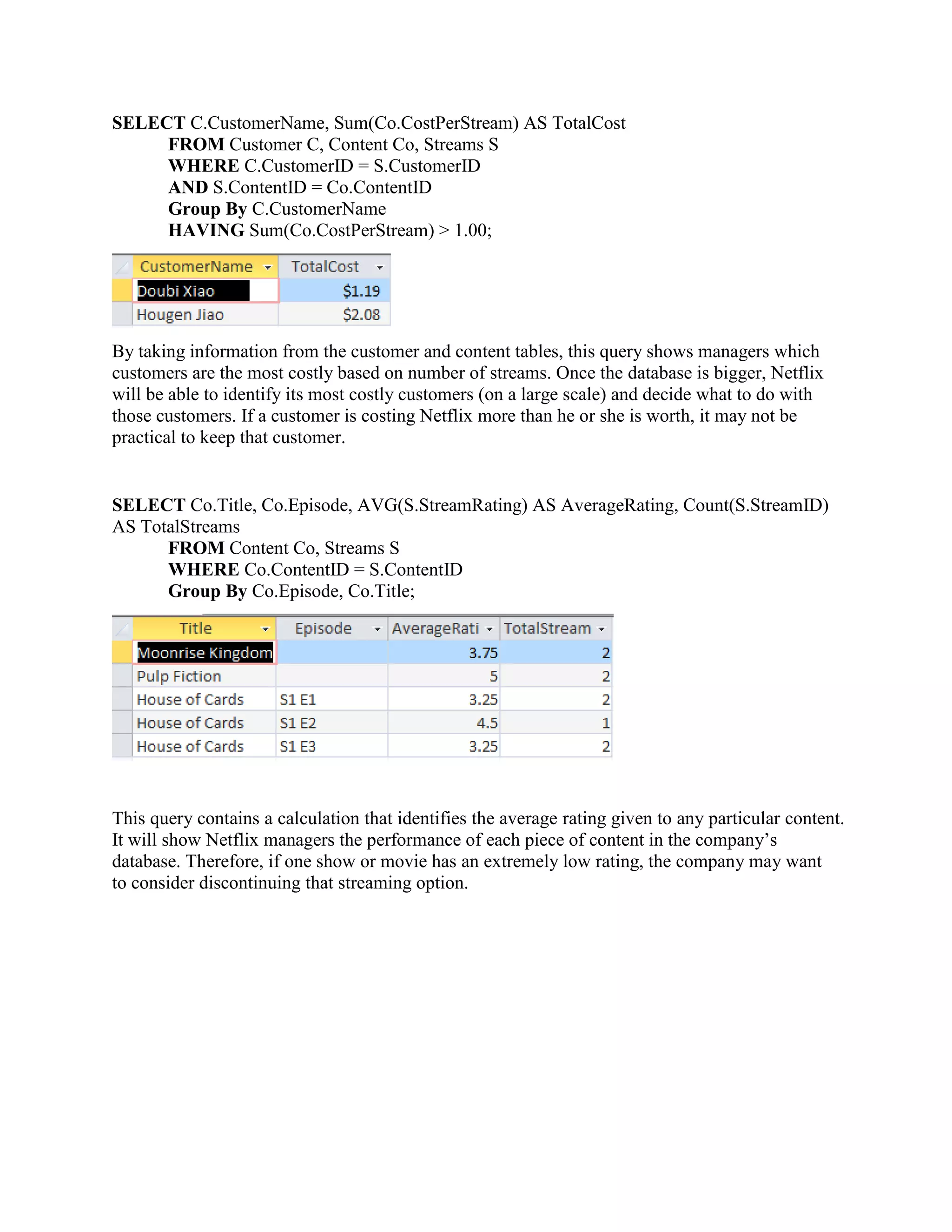 Database Project for Netflix (SQL Project) | PDF