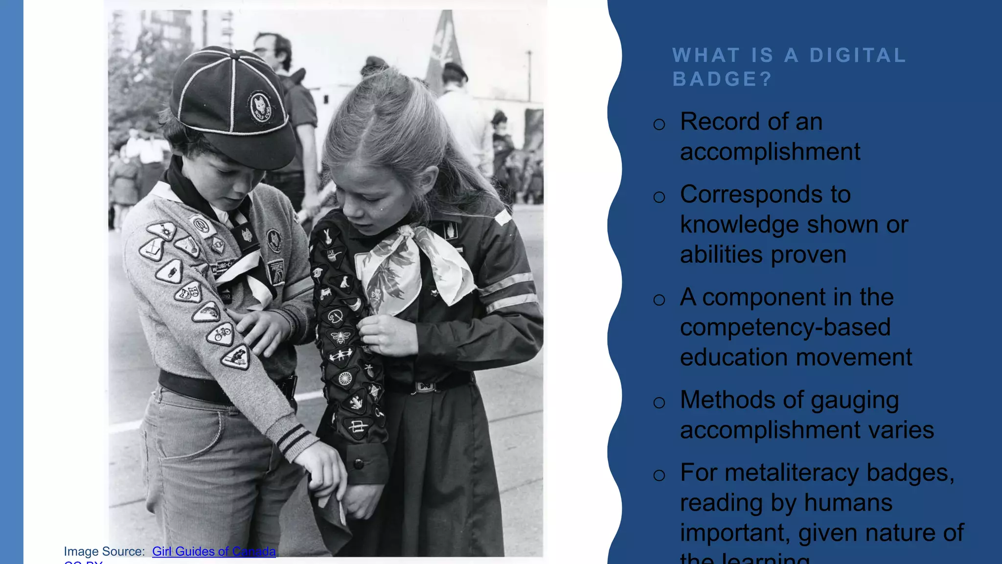 Developing a Digital Badging System for Metaliteracy | PPT