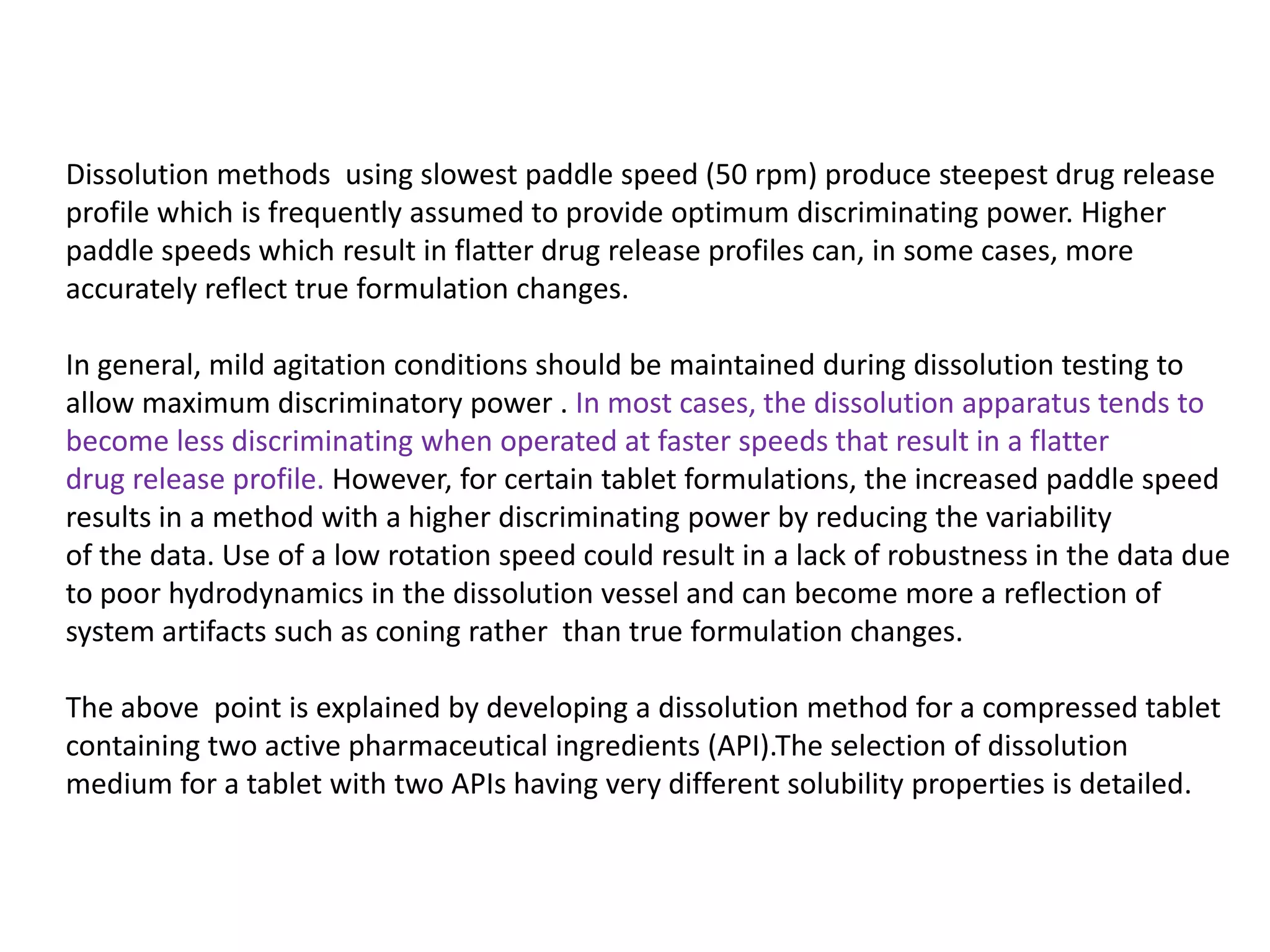 Developing a discriminating dissolution | PDF