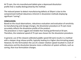 Developing a discriminating dissolution | PDF