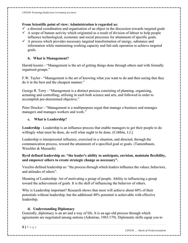 Developing Administrative & Management Skills in Mitigating their ...