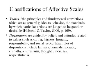 Developing affective constructs | PPT