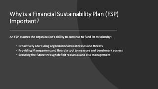 Developing a Financial Sustainability Plan | PDF