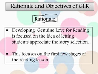 Developing a genuine love for reading | PPTX
