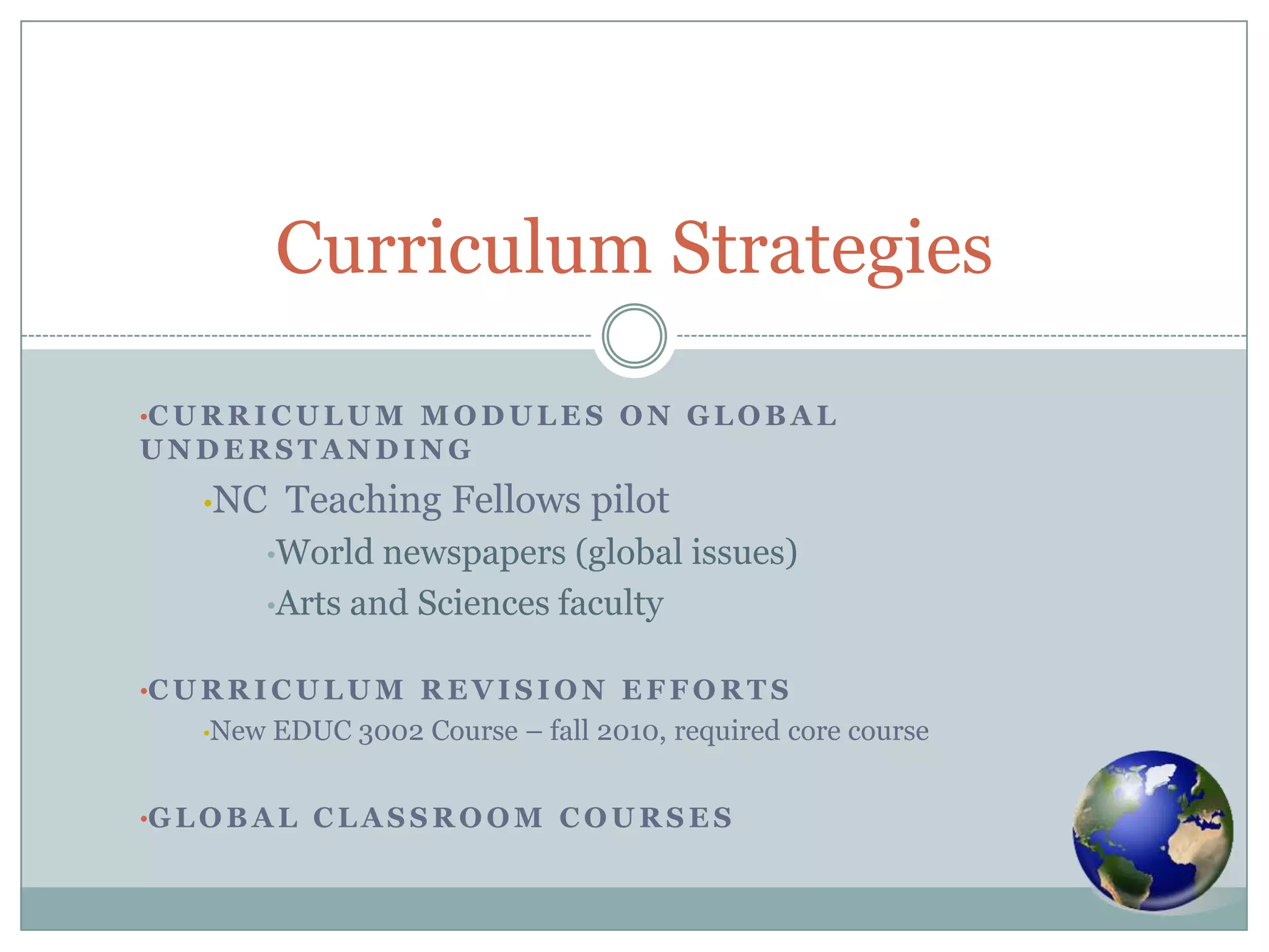 Developing a global perspective in teacher education ppt2 | PPTX