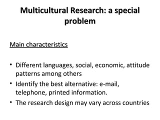 Developing a global vision through marketing research part 02 | PPT