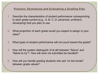 Developing a Grading Plan | PPT