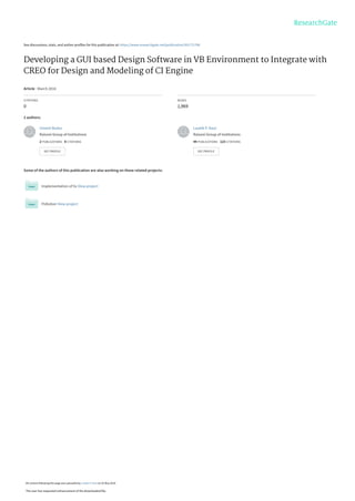 Developing a gui based design software in | PDF | Desktop Publishing ...