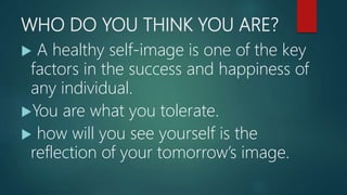 Developing a healthy self image | PPT