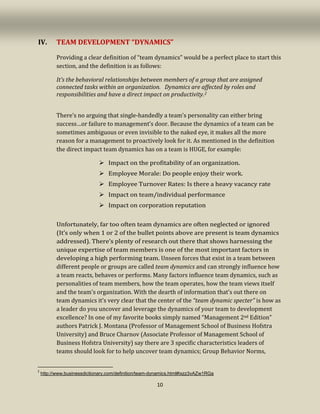 "Developing A High Performing Team" | PDF