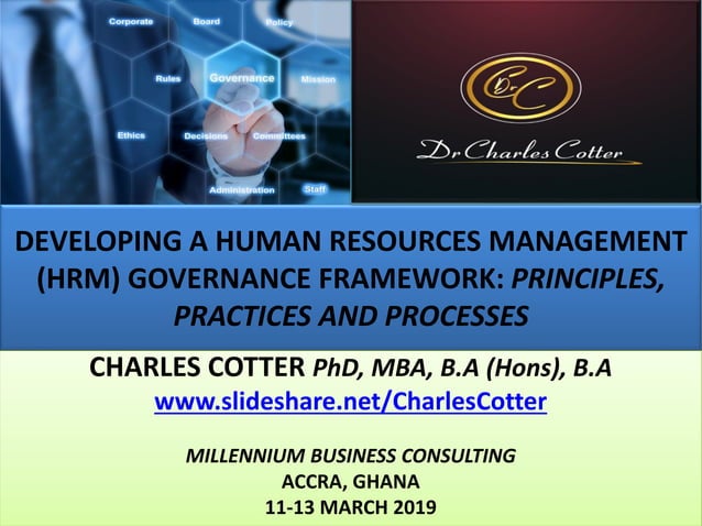 Developing a HRM Governance Framework: Principles, Processes & Best ...