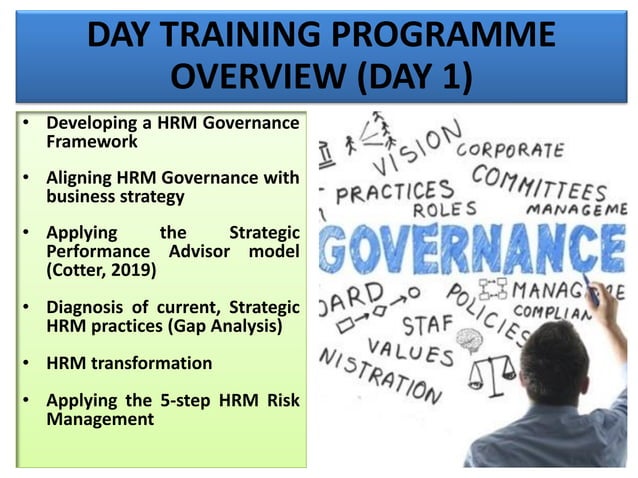 Developing a HRM Governance Framework: Principles, Processes & Best ...