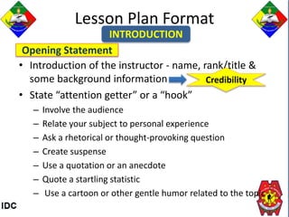 Developing a lesson plan | PPTX