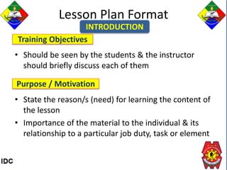 Developing a lesson plan | PPTX