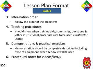 Developing a lesson plan | PPTX