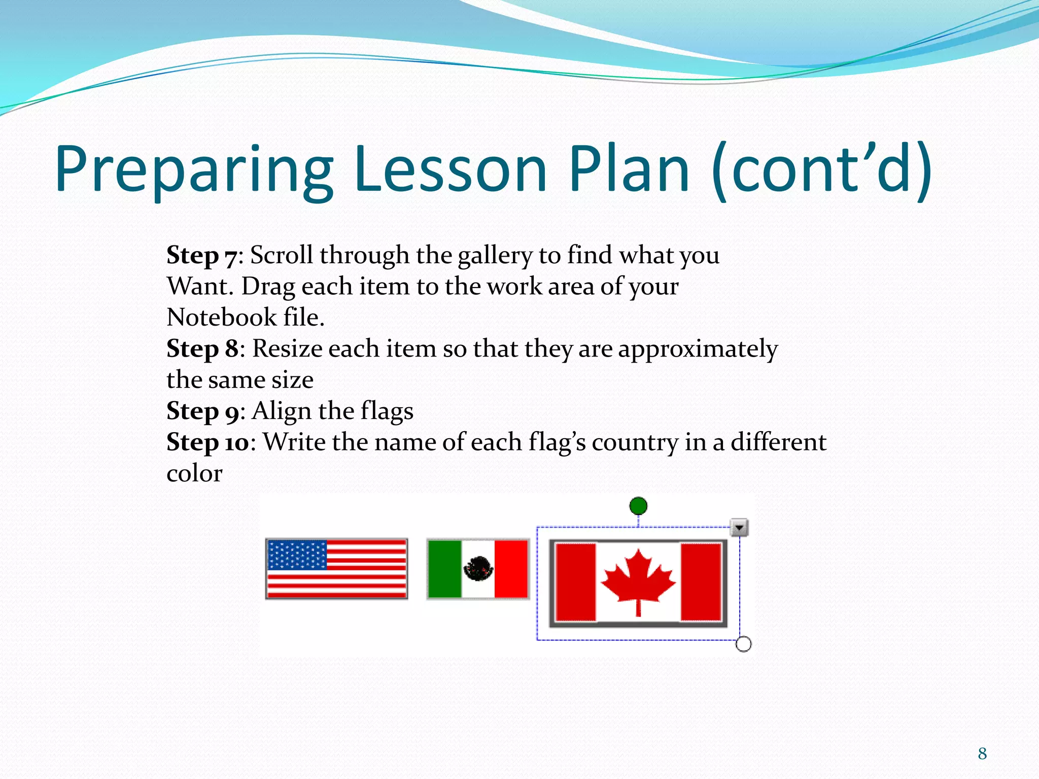 Developing a lesson plan with smart board | PPTX