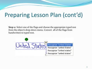 Developing a lesson plan with smart board | PPTX