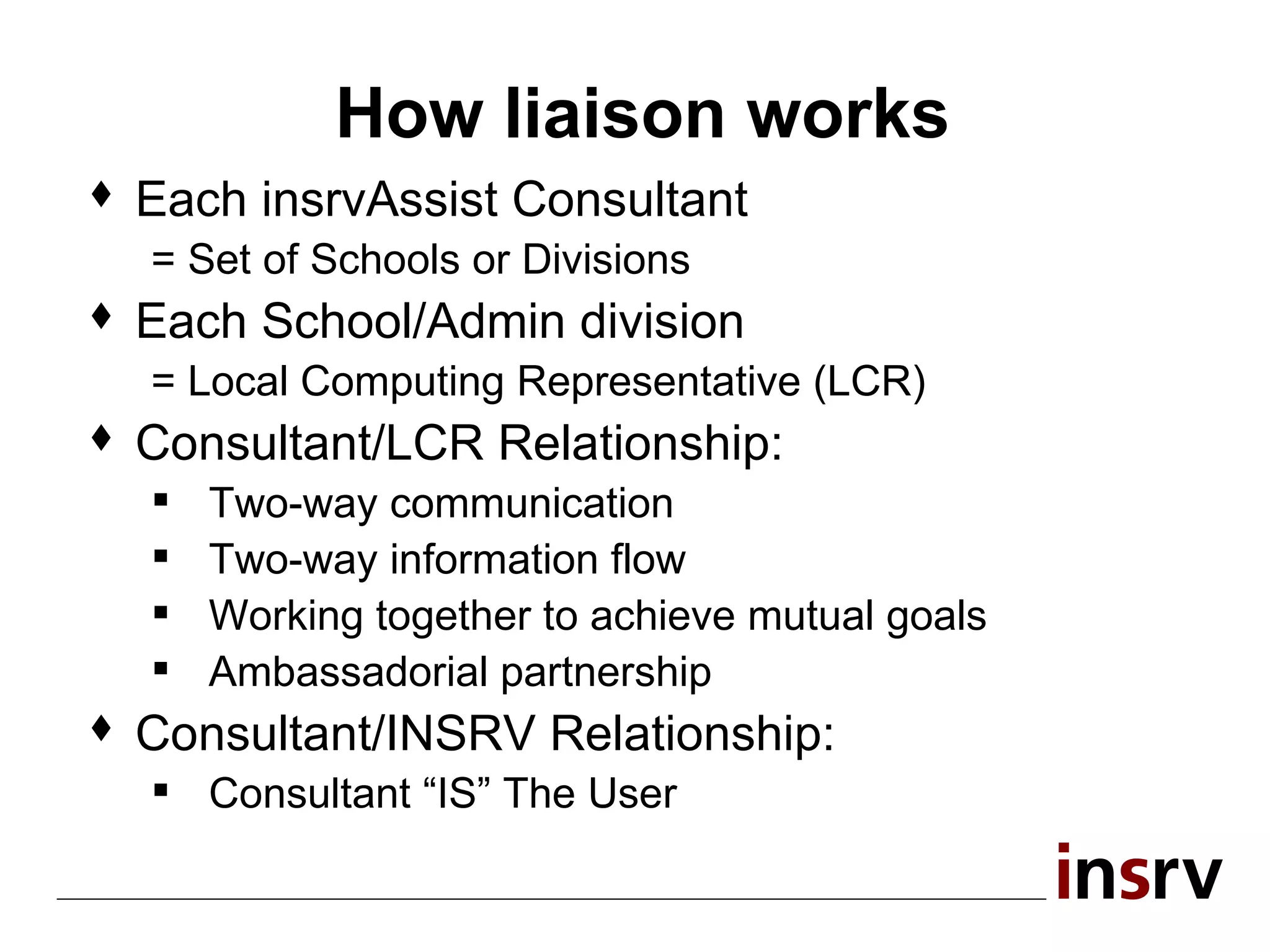 Developing A Liaison Network | PPT