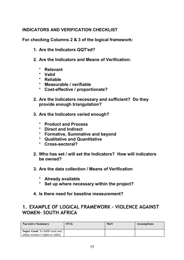 Developing a Logical Framework Guide, Developmental Public Administration, Developing a Log ...