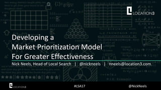 LSA17: Developing a Marketing Prioritization Model for Greater ...
