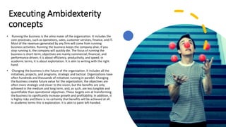 Developing Ambidexterity in Organization for Sustainable Competitive ...