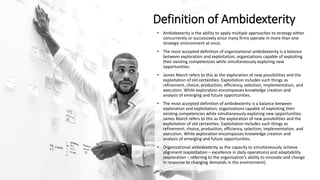 Developing Ambidexterity in Organization for Sustainable Competitive ...