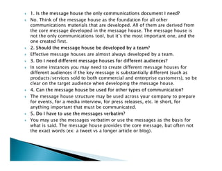 Developing a Message House | PDF