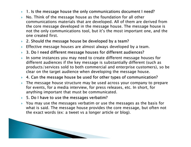 Developing a Message House | PDF