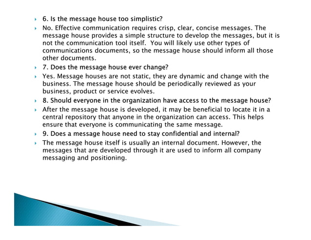 Developing a Message House | PDF