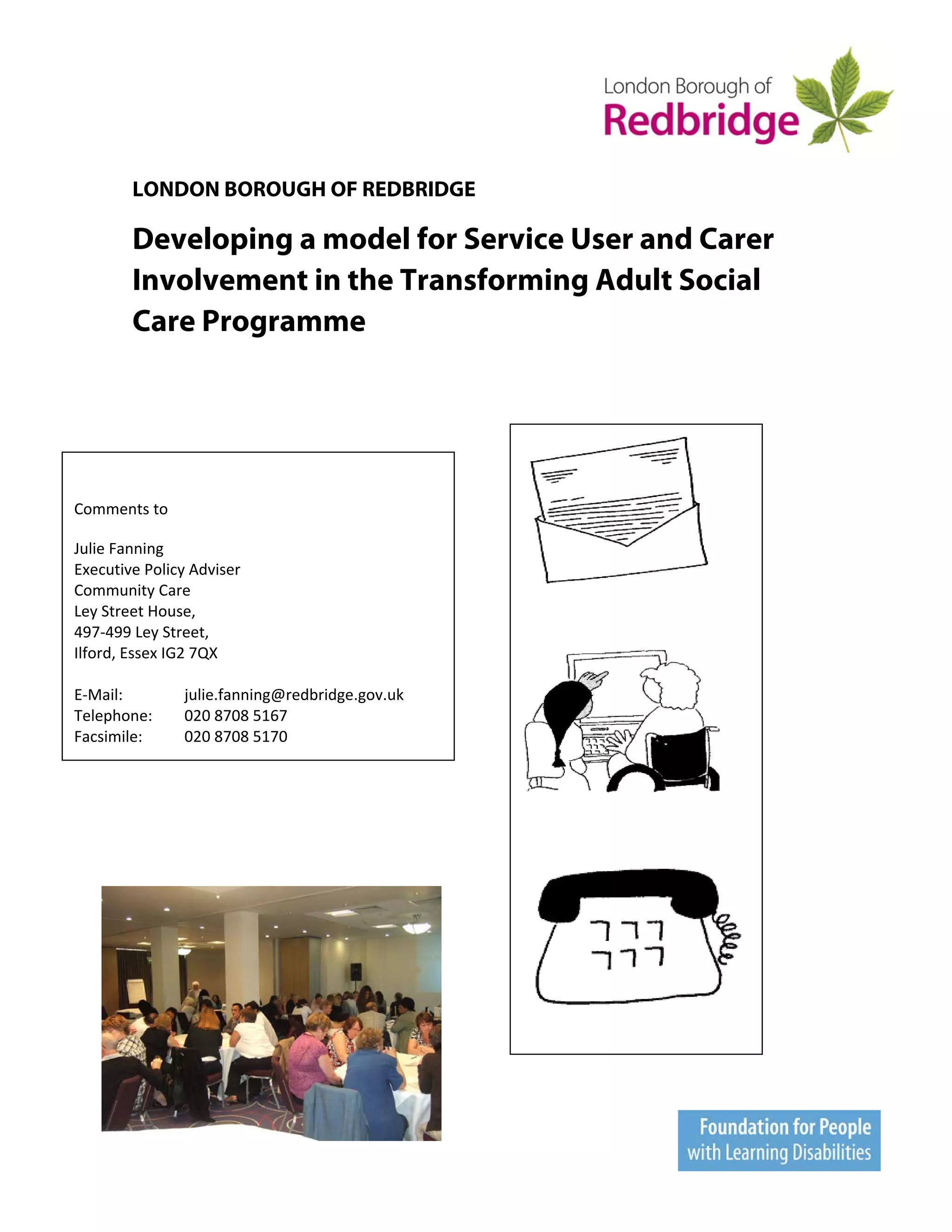 Developing a model for involvement in social care (redbridge) | PDF