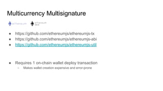 "Developing a multicurrency, multisignature wallet" by Alex Melville | PDF | Currencies | Economy