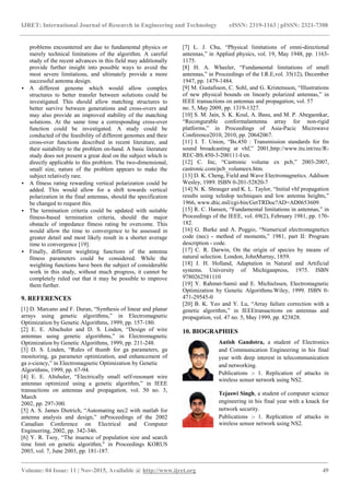 Developing an actual very high frequency antenna using genetic algorithms | PDF