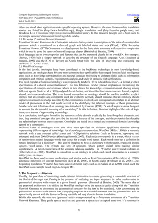 Developing an architecture for translation engine using ontology | PDF