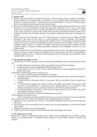 Developing an authentic assessment model in elementary school science ...