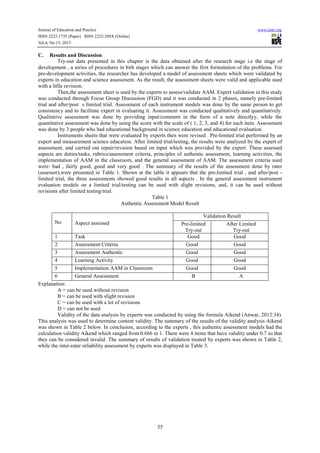 Developing an authentic assessment model in elementary school science teaching | PDF
