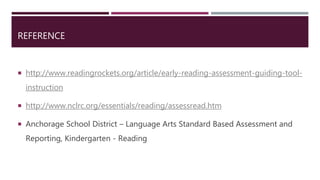 Developing and assessing reading in a competence based curriculum | PPTX