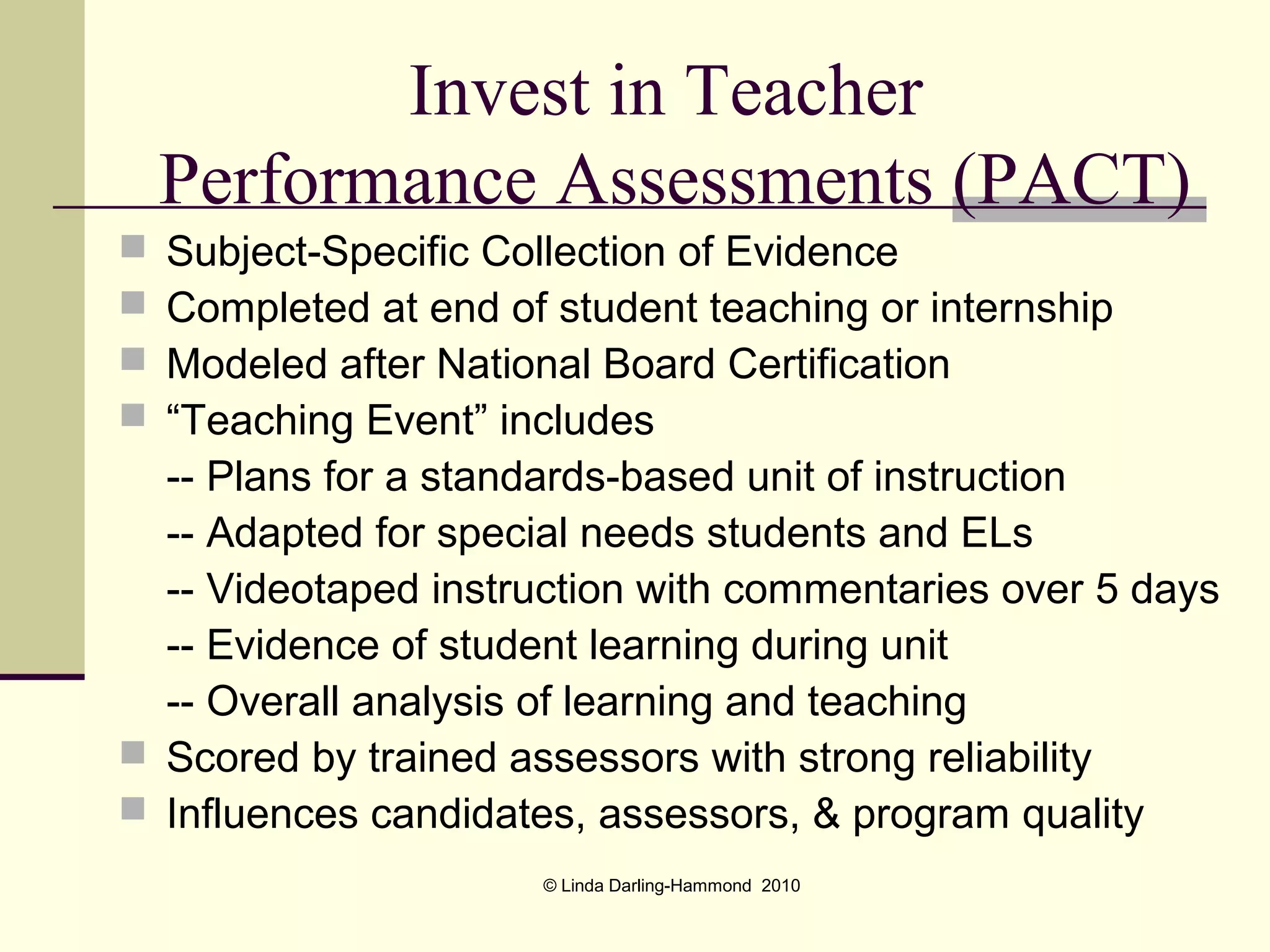 Developing and Assessing Teacher Effectiveness | PPT