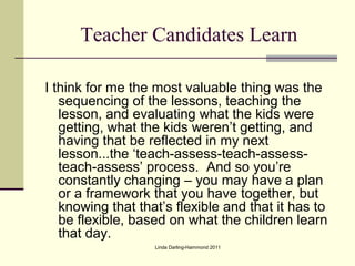 Developing and Assessing Teacher Effectiveness | PPT | Professional School | Postgraduate Education