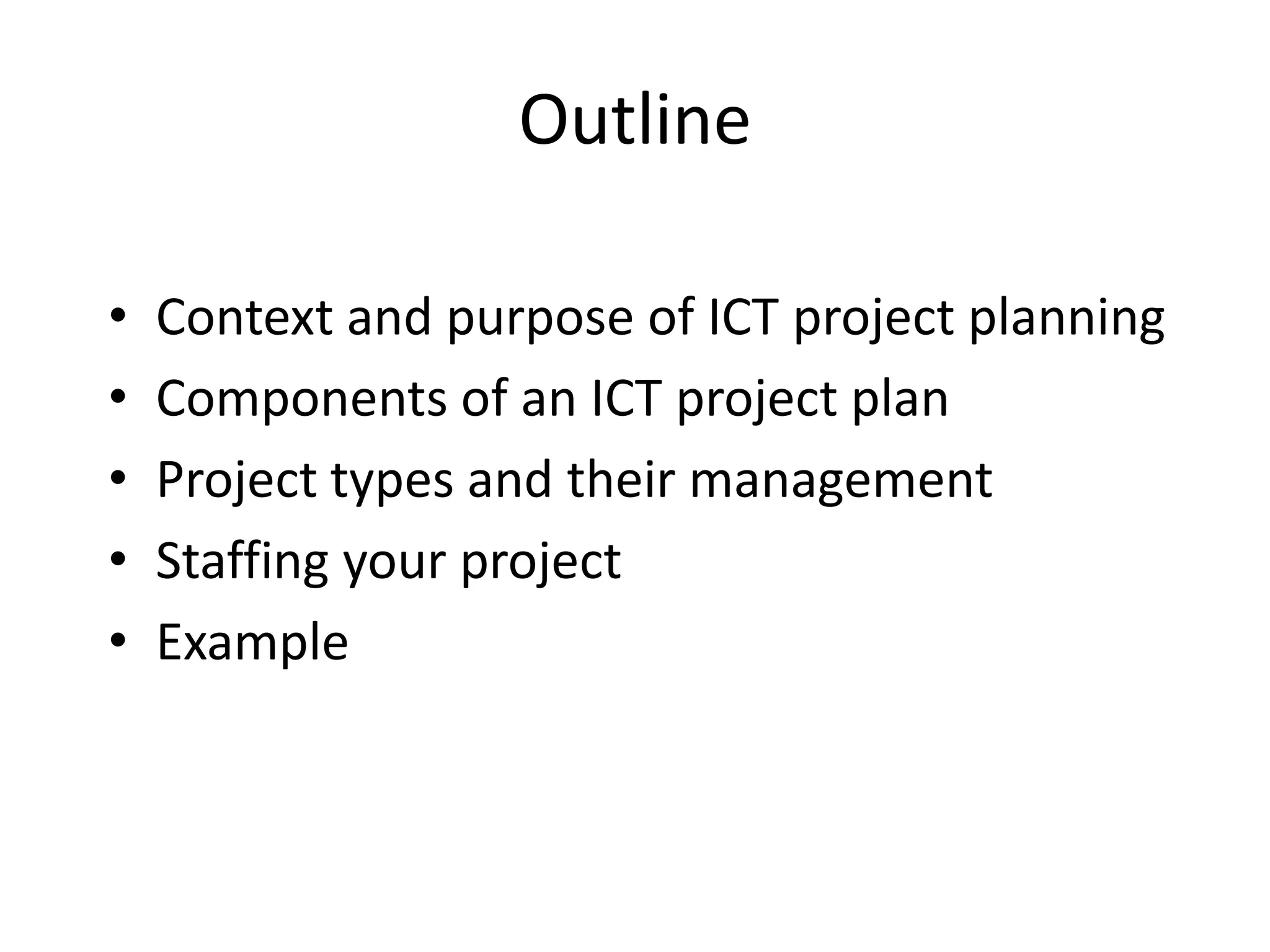 Developing and implementing ict project plans | PPTX