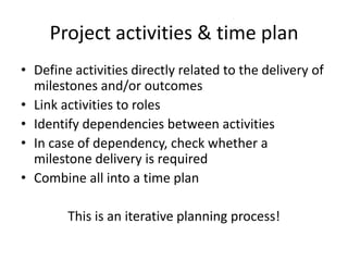 Developing and implementing ict project plans | PPTX