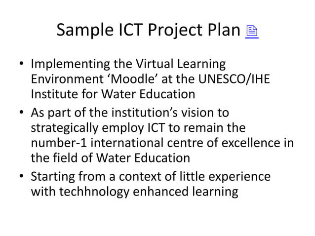 Developing and implementing ict project plans | PPT