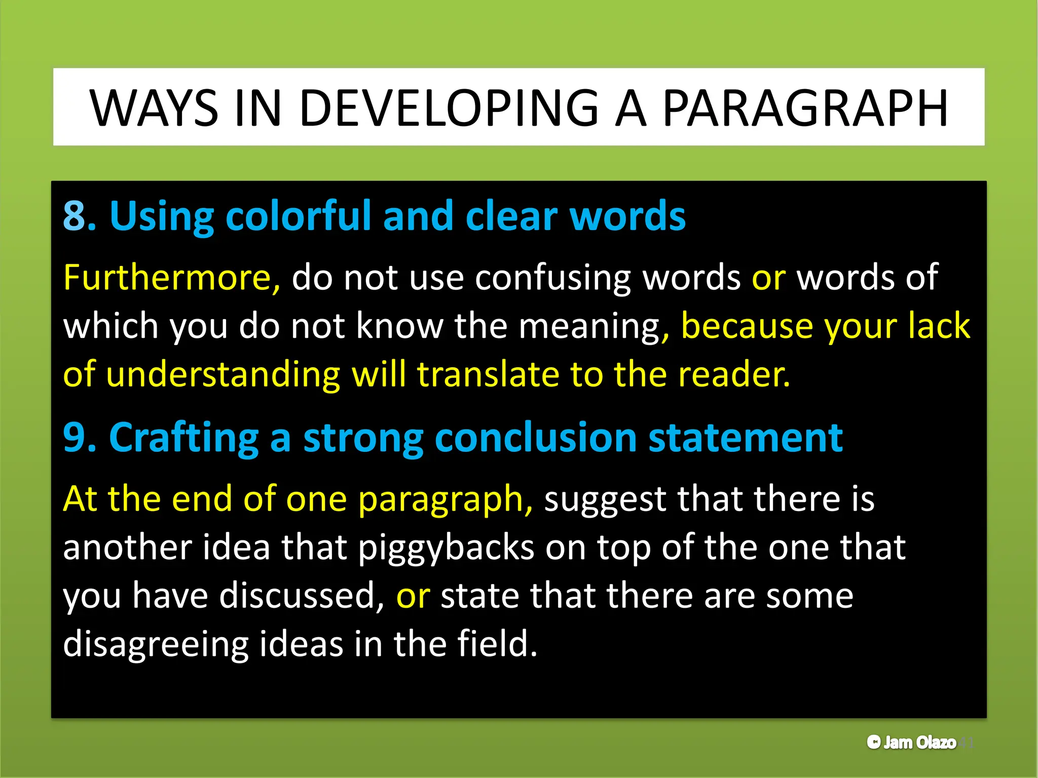 Developing and Linking Paragraphs PDF Copy | PDF